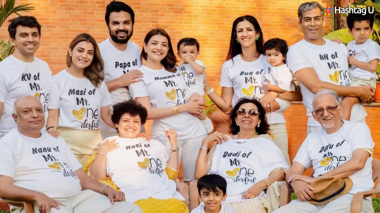 Kajal Aggarwal Celebrates Son Neil’s 1st Birthday with Customised T ...